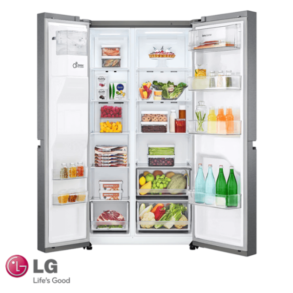 Refrigeradora LG Side by Side Con Dispensador 673 Litros Inverter GS65WPPK
